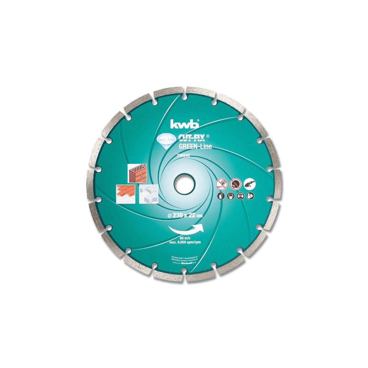 Disco da taglio diamantato 115 x 22 mm corona liscia Kwb | Leroy Merlin