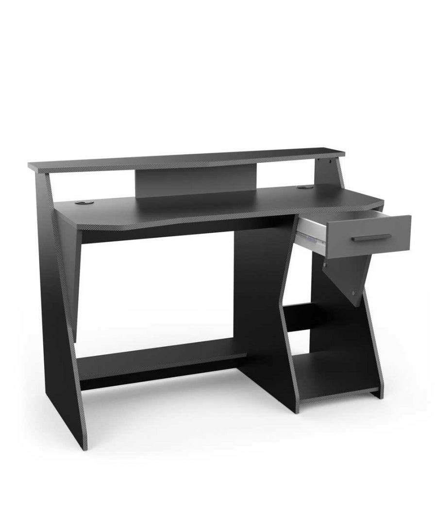 MESA GAMER CON CAJÓN Y ESTANTE SPEEL | Leroy Merlin