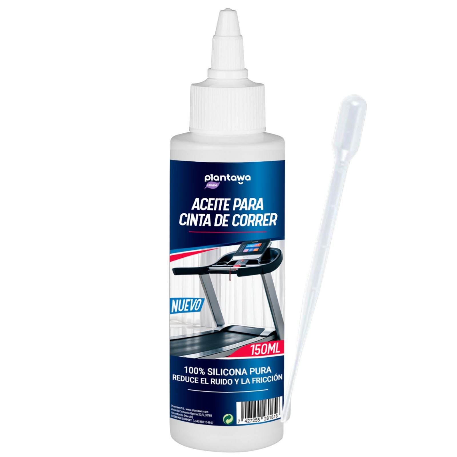 Plantawa Lubricante cinta de correr 150ml | Aceite para Cinta Correr. Ideal para Gimnasios ...