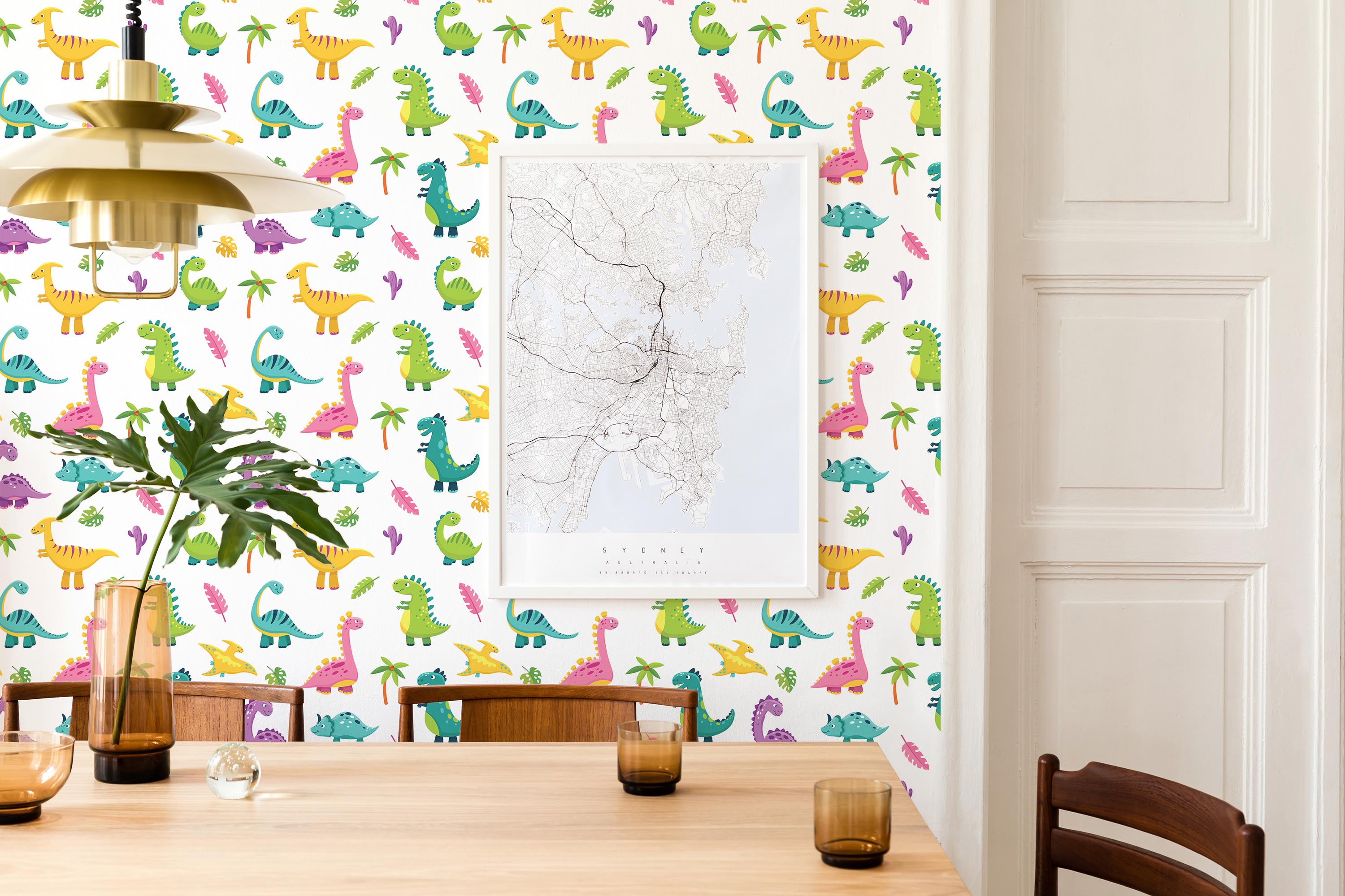 Dino Land Adventure Wallpaper | Leroy Merlin