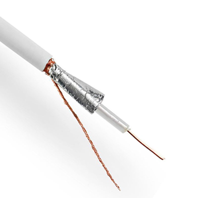 CONECTICPLUS Bobine de câble coaxial rg59u 50m blanc | Leroy Merlin