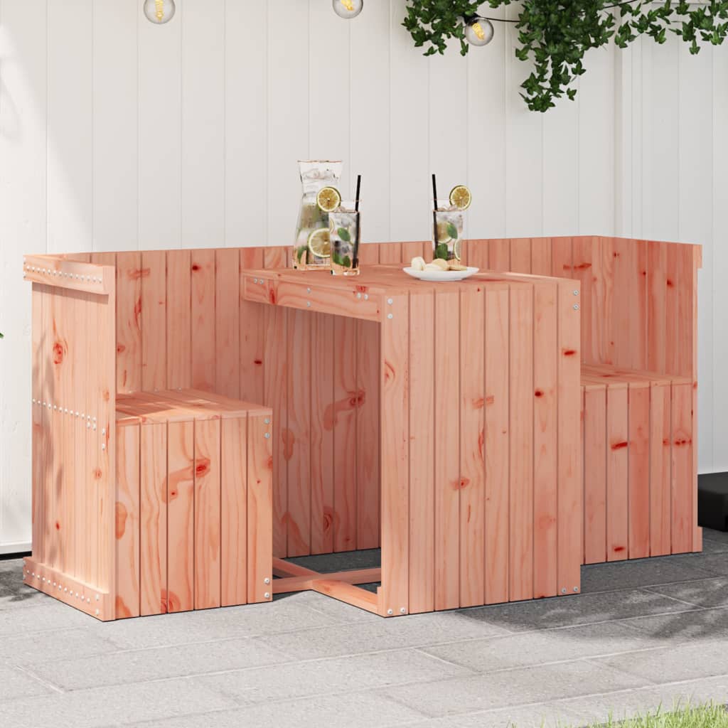 Set de balcon 2 places bois de Douglas massif | Leroy Merlin