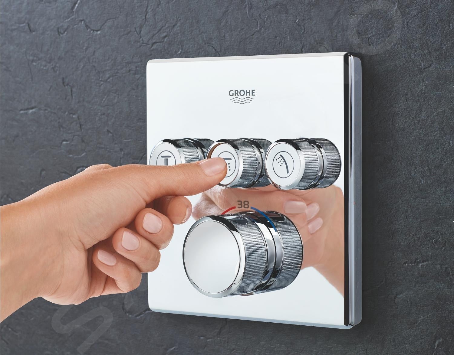 Grohe Grohtherm SmartControl Mitigeur encastré thermostatique 3 sorties ...