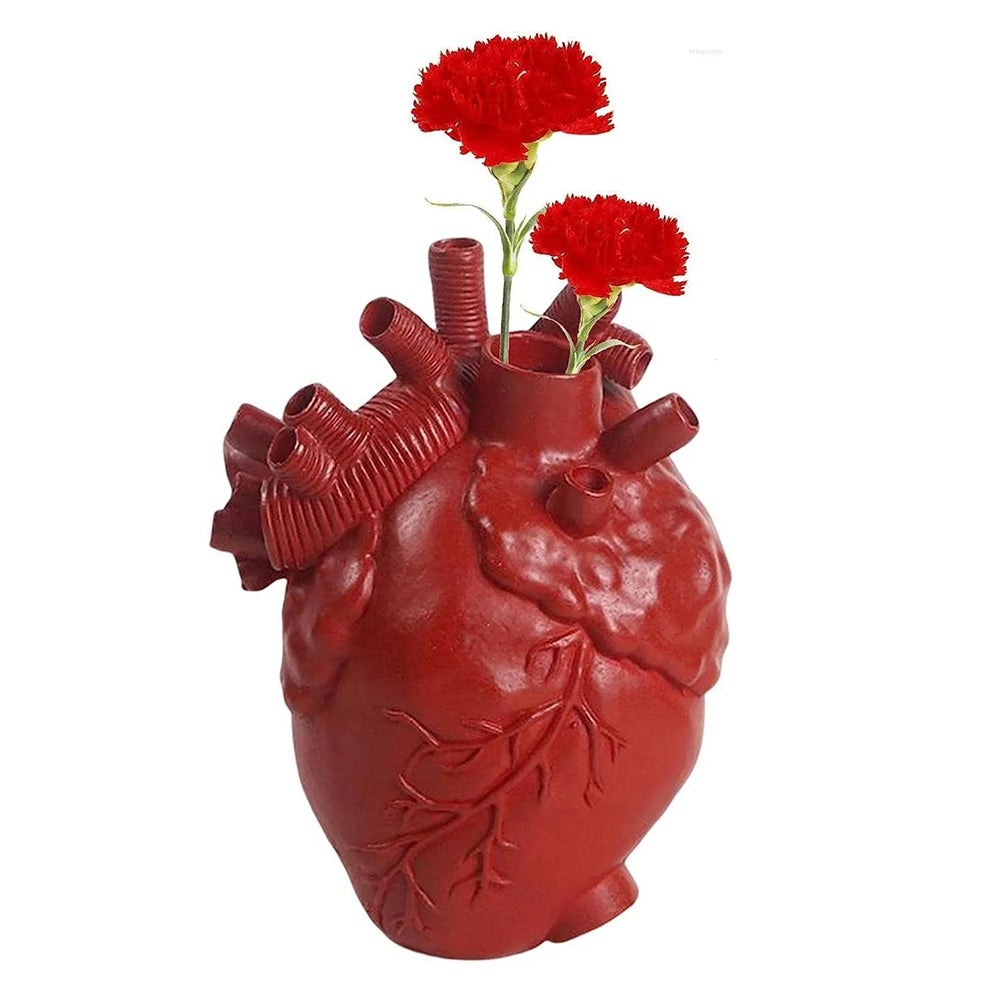 Vase en forme de cœur humain, décoration de la maison, ornement ...