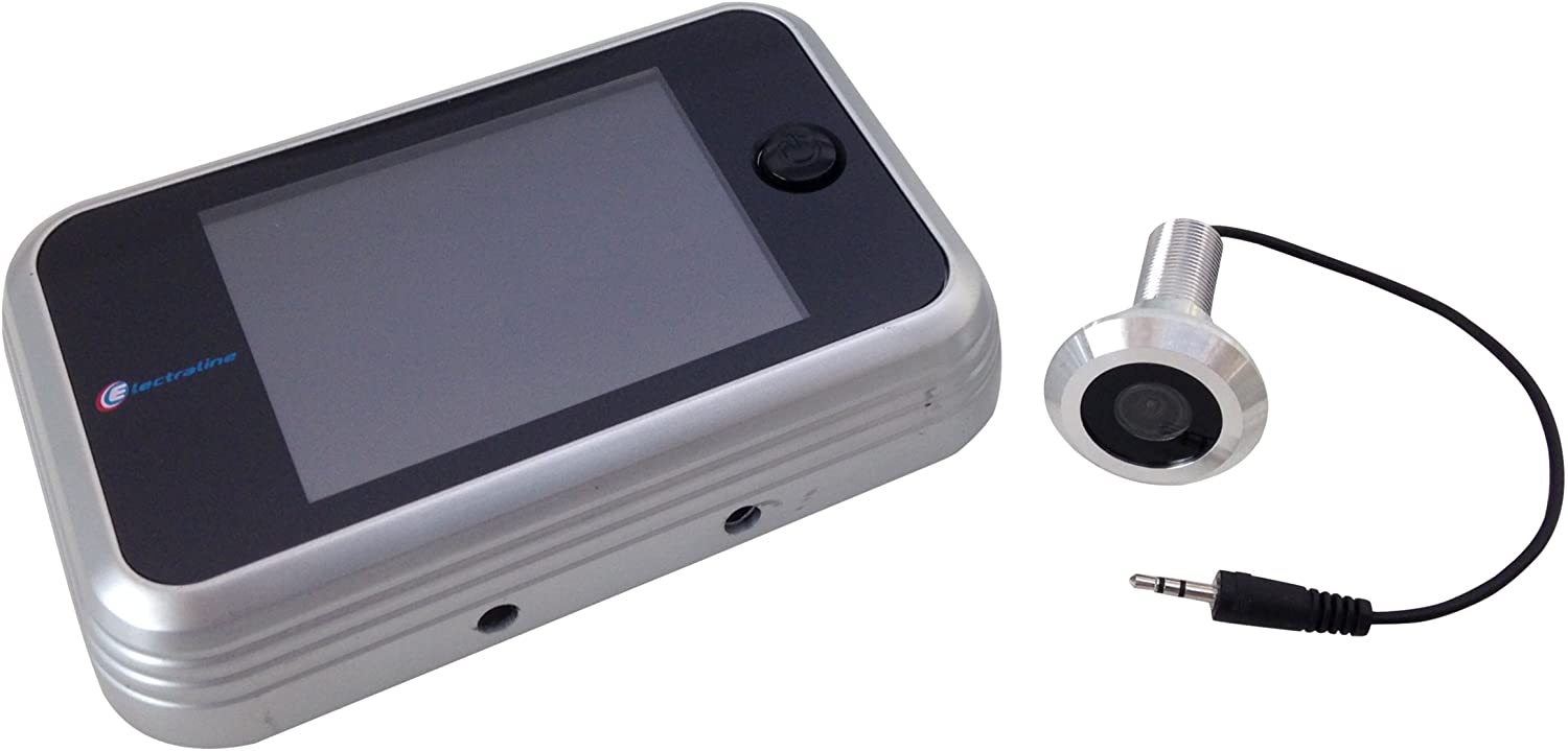 Electraline 59227 Visionneuse de Porte numérique écran LCD 3,5`` Argent ...