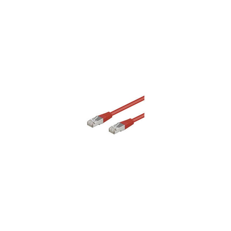 C ble r seau Goobay cat5e 5,0m rouge sf/utp 2xrj45, pvc, cca | Leroy Merlin