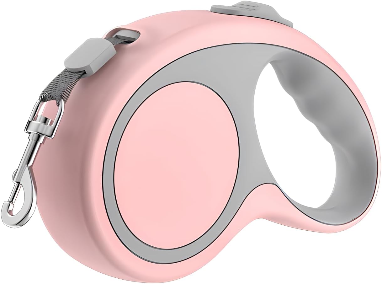 Correa retráctil para perros de color rosa,correa retráctil ...