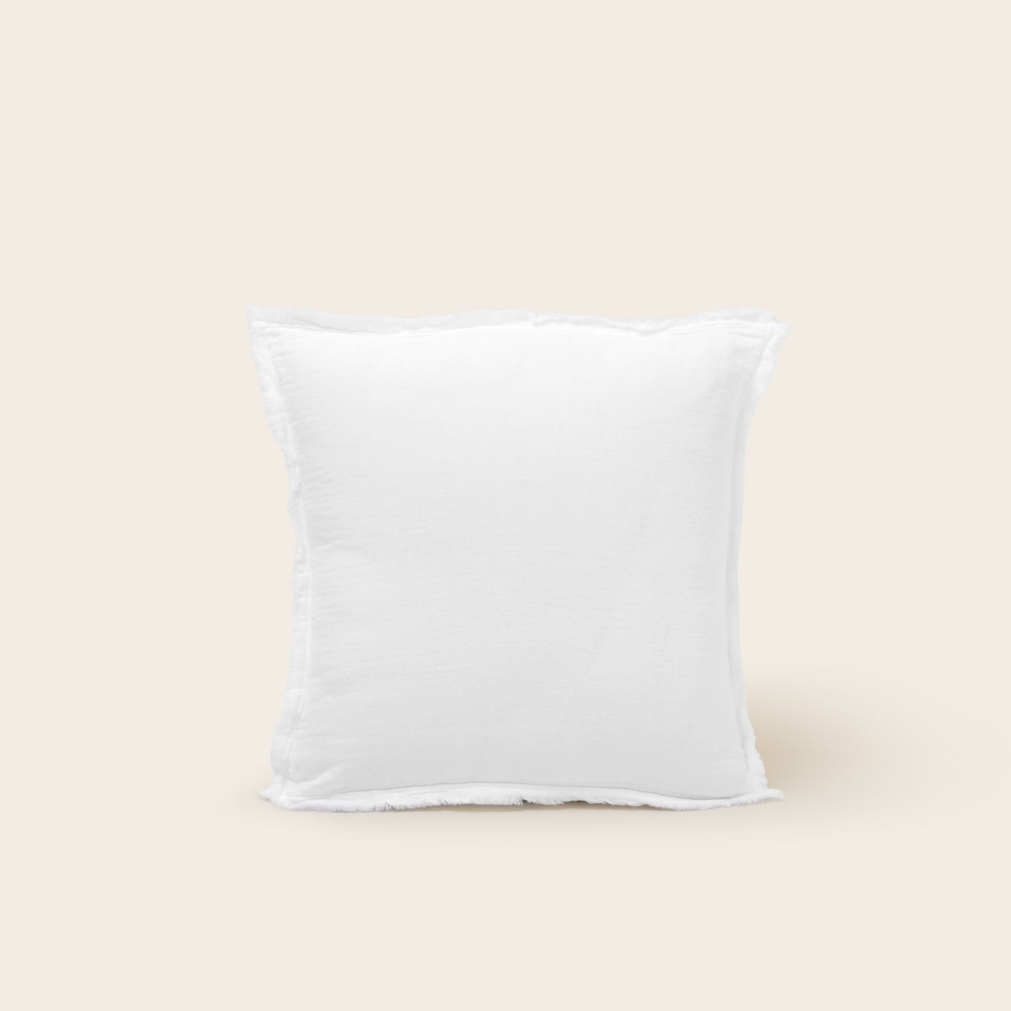 Taie d'oreiller LOU blanc coton 40x40 cm | Leroy Merlin