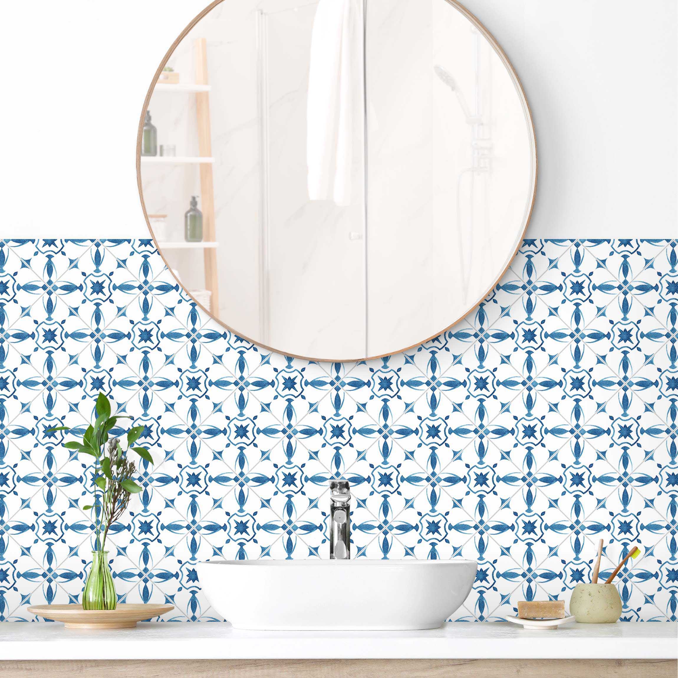 Revestimiento de pared para baño - Watercolour Tiles - Porto 200 x 80 ...