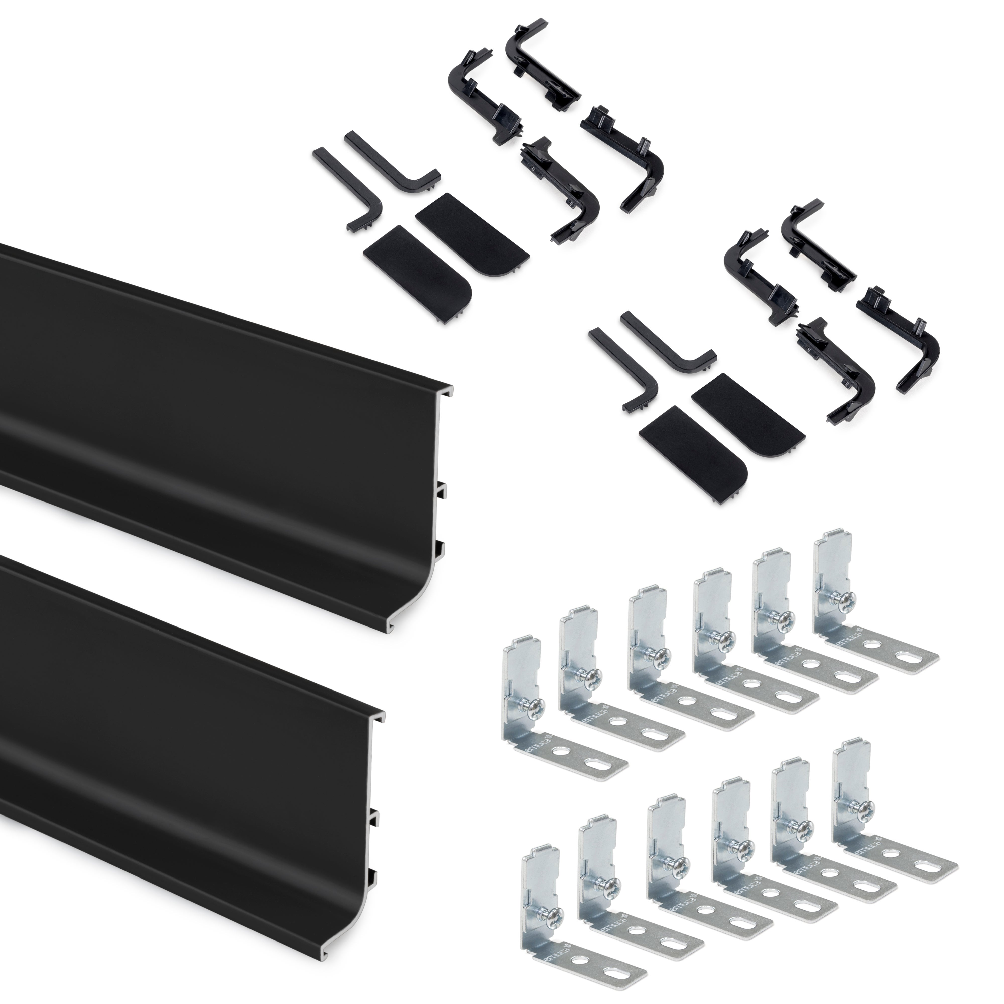 Emuca Kit de 2 profils supérieurs Gola pour meubles de cuisine ...