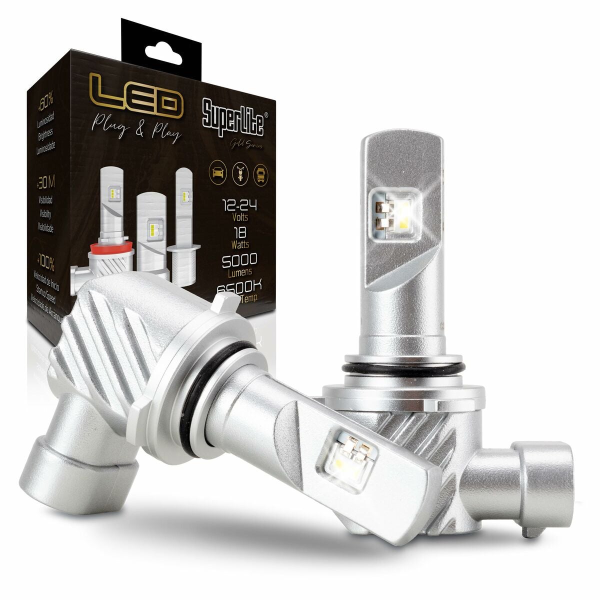 Kit de conversión Halógeno LED Superlite Gold HB4 18 W LED | Leroy Merlin