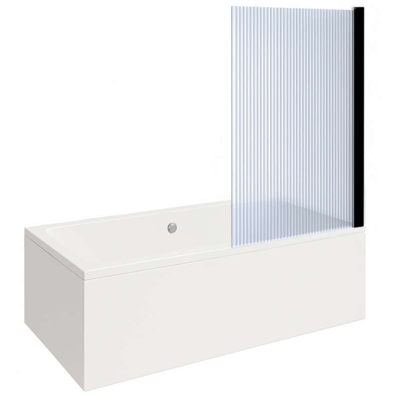 Bañera rectangular VITRA Neon 180x80cm + mampara de bañera AURYS ...