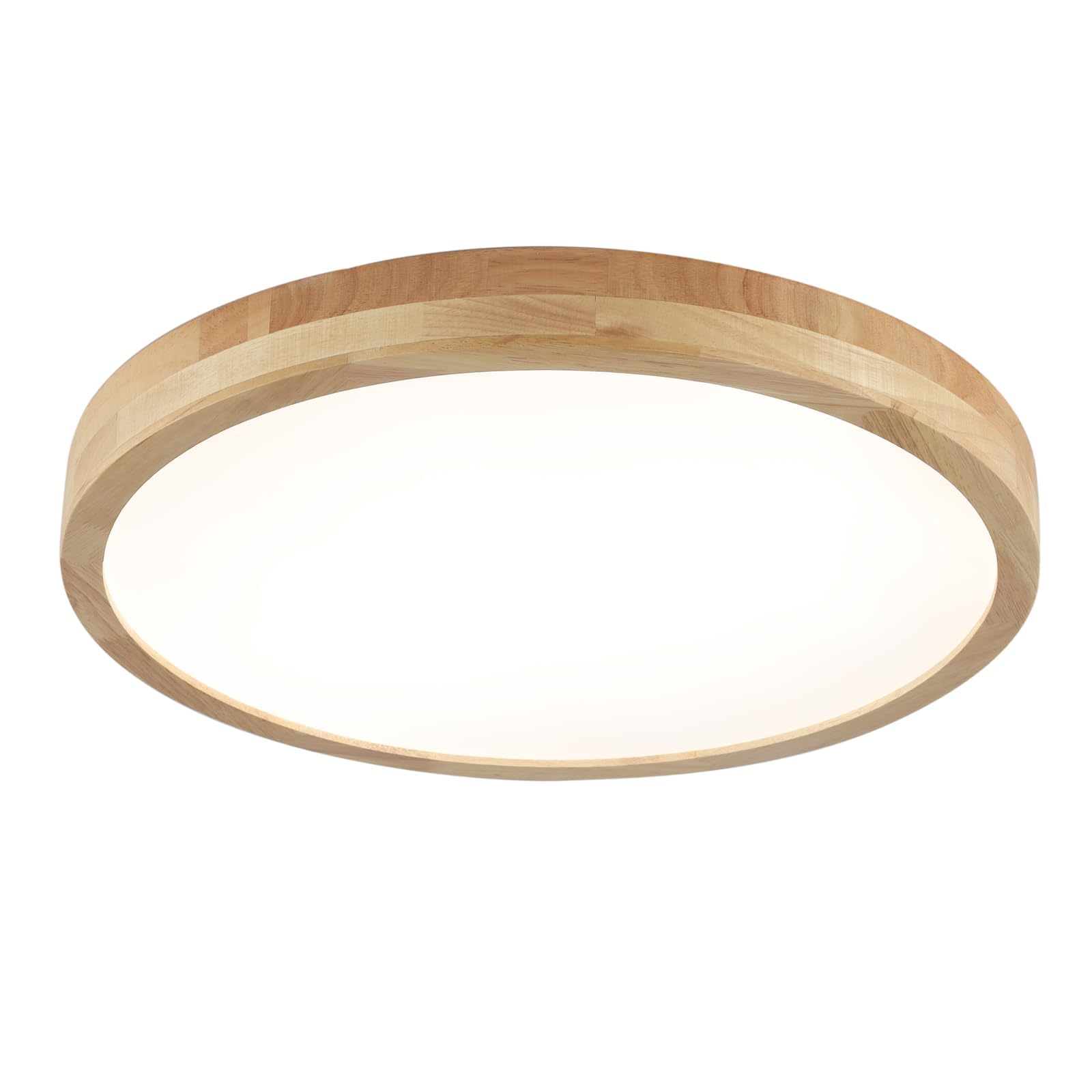 Plafón LED de madera, intensidad regulable con control remoto, 48W ...