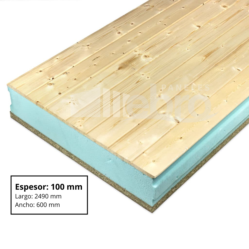 PANELES EBRO - Panel Sándwich Aglomerado/ Interior Friso de Abeto 16 ...