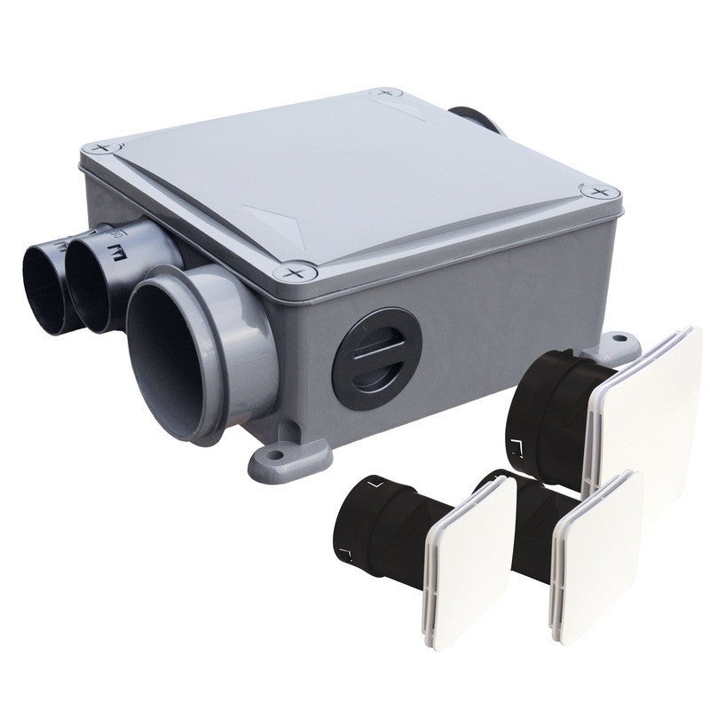 Kit VMC simple flux autoréglable plate et compact NATHER ALINEO 3 ...