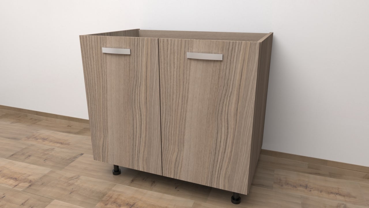 Base per lavello d'appoggio completa di 2 ante spedizione in kit ...