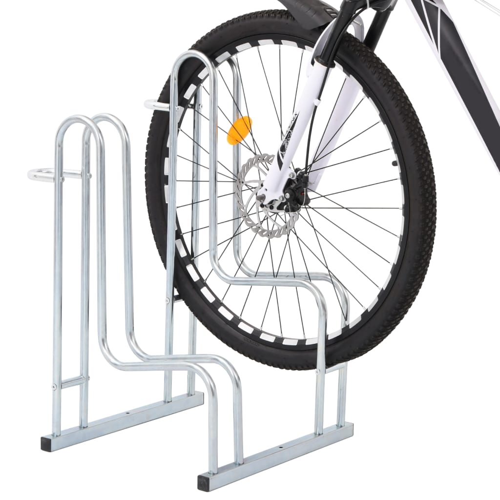 Soporte para 2 bicicletas suelo independiente acero galvanizado | Leroy ...