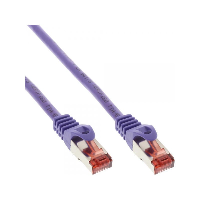 Cable de red inline s/ftp pimf cat.6 250mhz pvc cobre violeta 1,5m ...