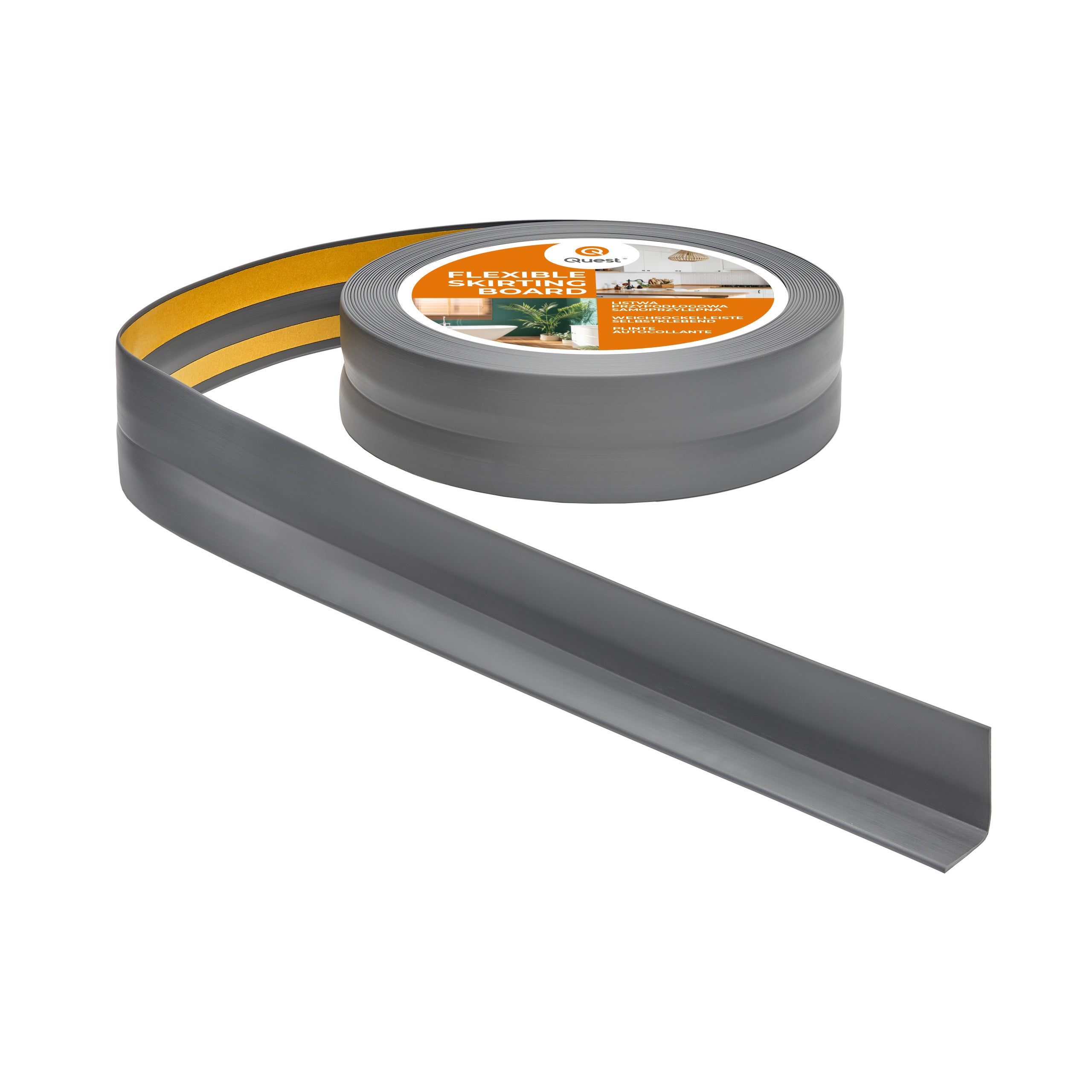 Battiscopa PVC morbido autoadesivo 32x23 mm - flessibile, parete e ...