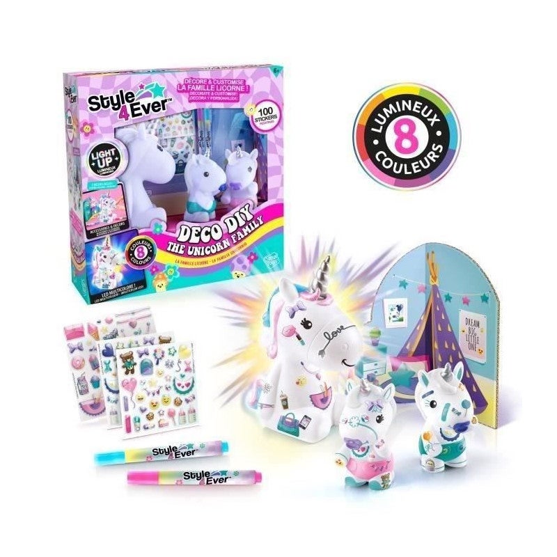 Canal Toys - La Famille Licorne, Figurines de Maman licorne lumineuse ...