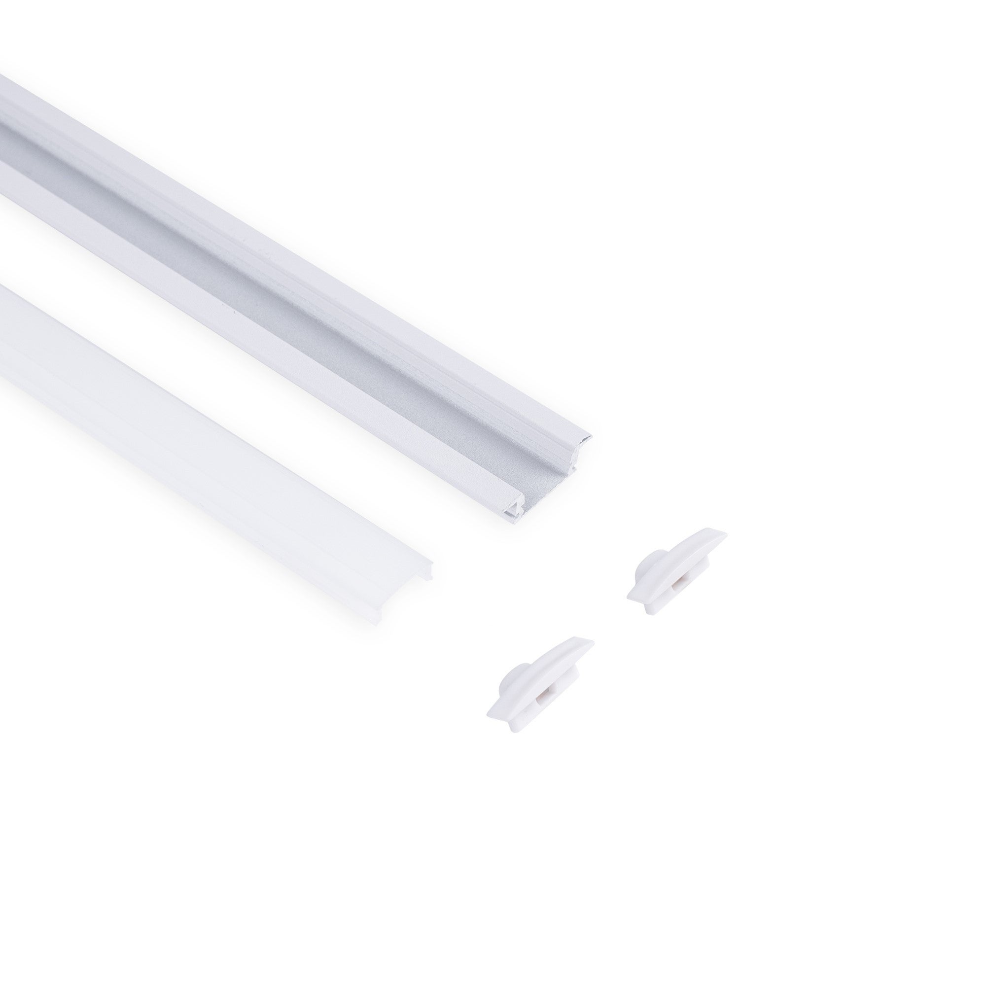 Profilé LED encastré - 24,5x7mm - Kit complet - 1 mètre | Leroy Merlin