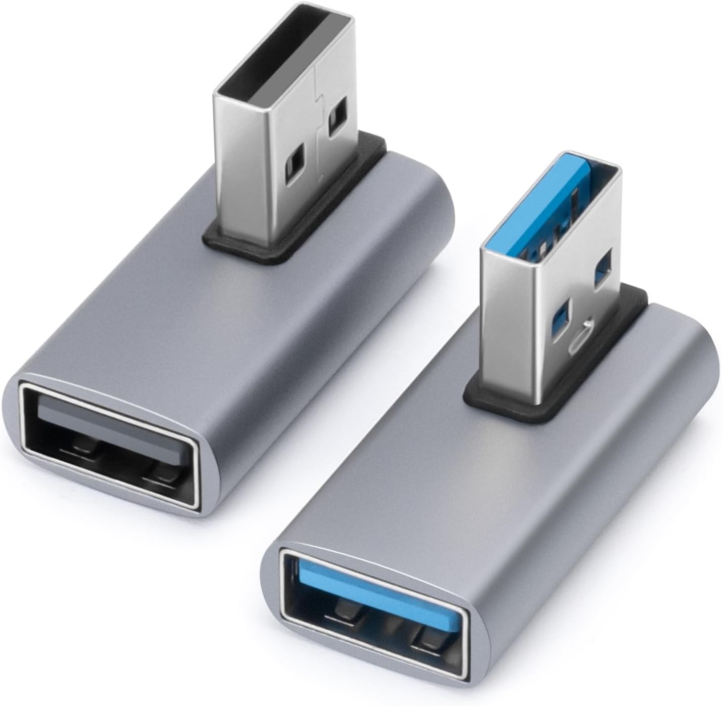 Adaptador USB 3.0 de 90 grados (paquete de 2), convertidor de USB A ...