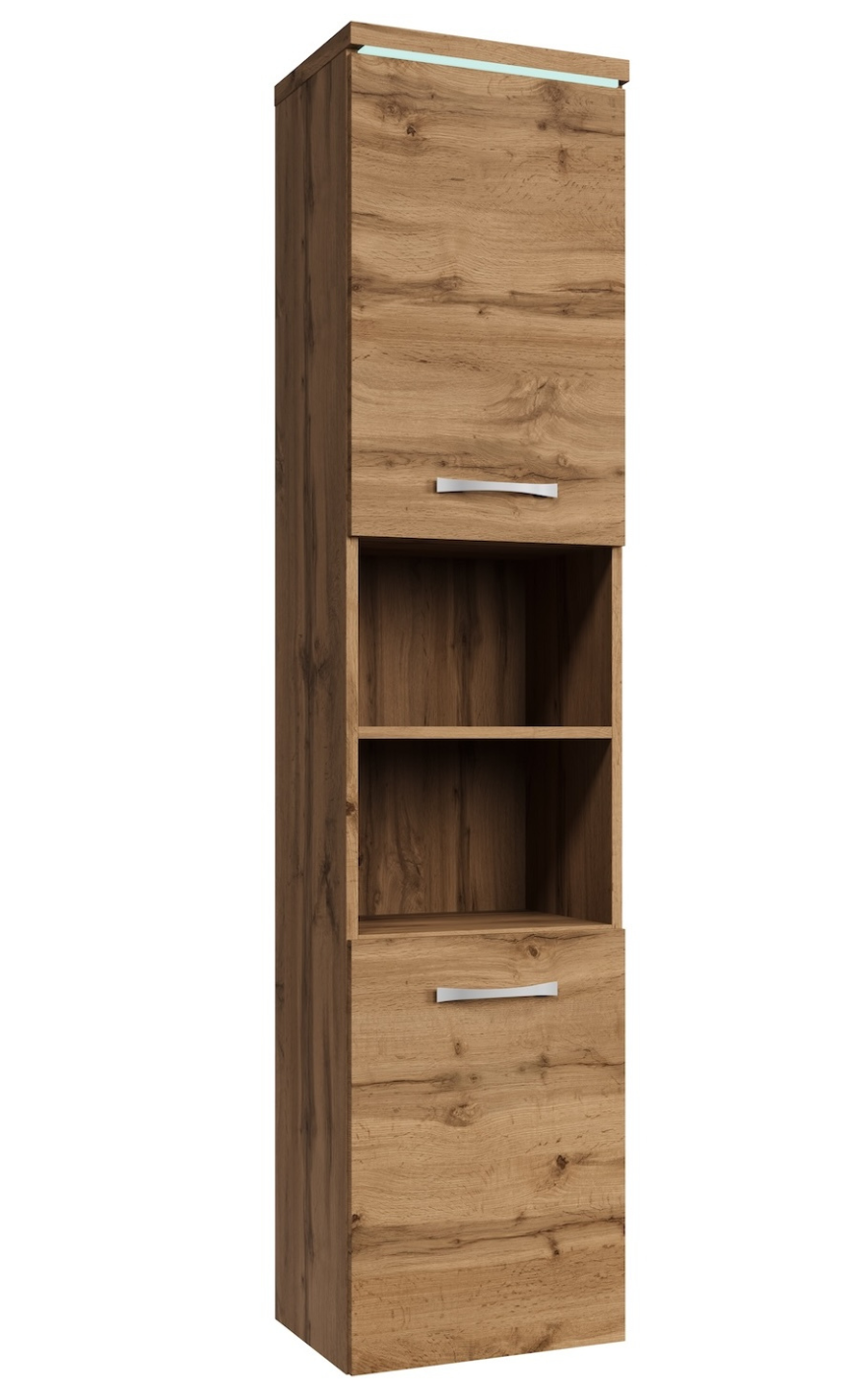 Armoire de rangement Paso Hauteur 160 cm Chene - Meuble de rangement ...