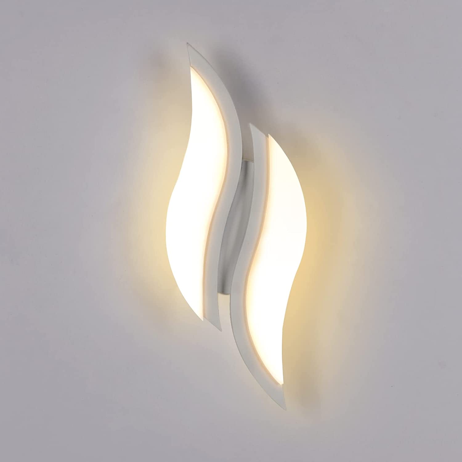 Aplique LED moderno para interior, blanco, 29 x 10 x 5 cm, 12 W, 2300 ...