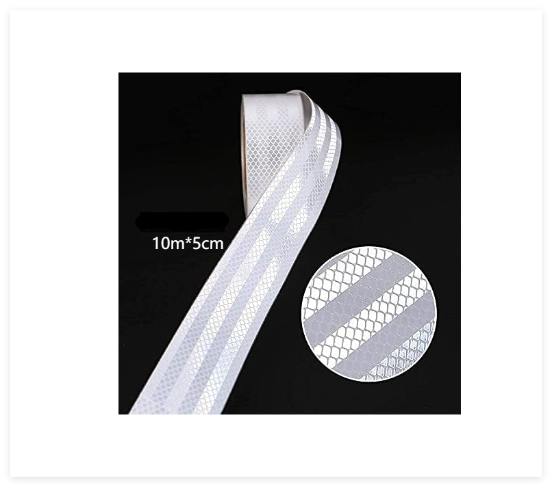 Ruban Réfléchissant Blanc 10m x 5cm Ruban Réflecteur Imperméable Ruban ...