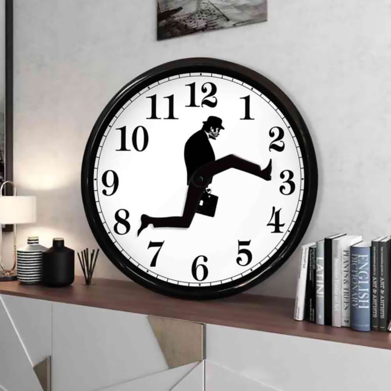 Reloj pared，Reloj de pared silencioso divertido y moderno para la ...