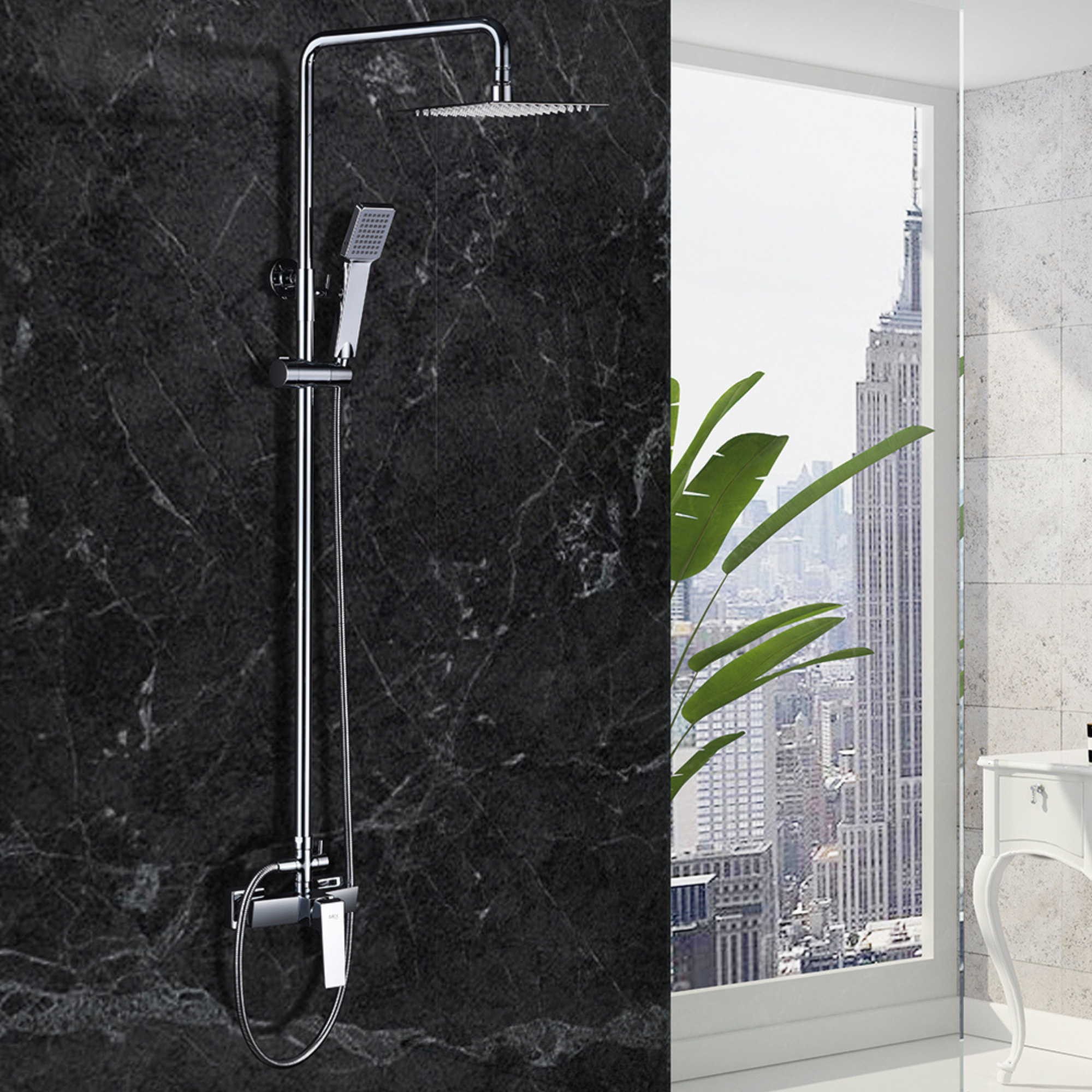 IMEX - Colonne Douche Salle de Bain Chrome| Colonne de Douche Laiton ...