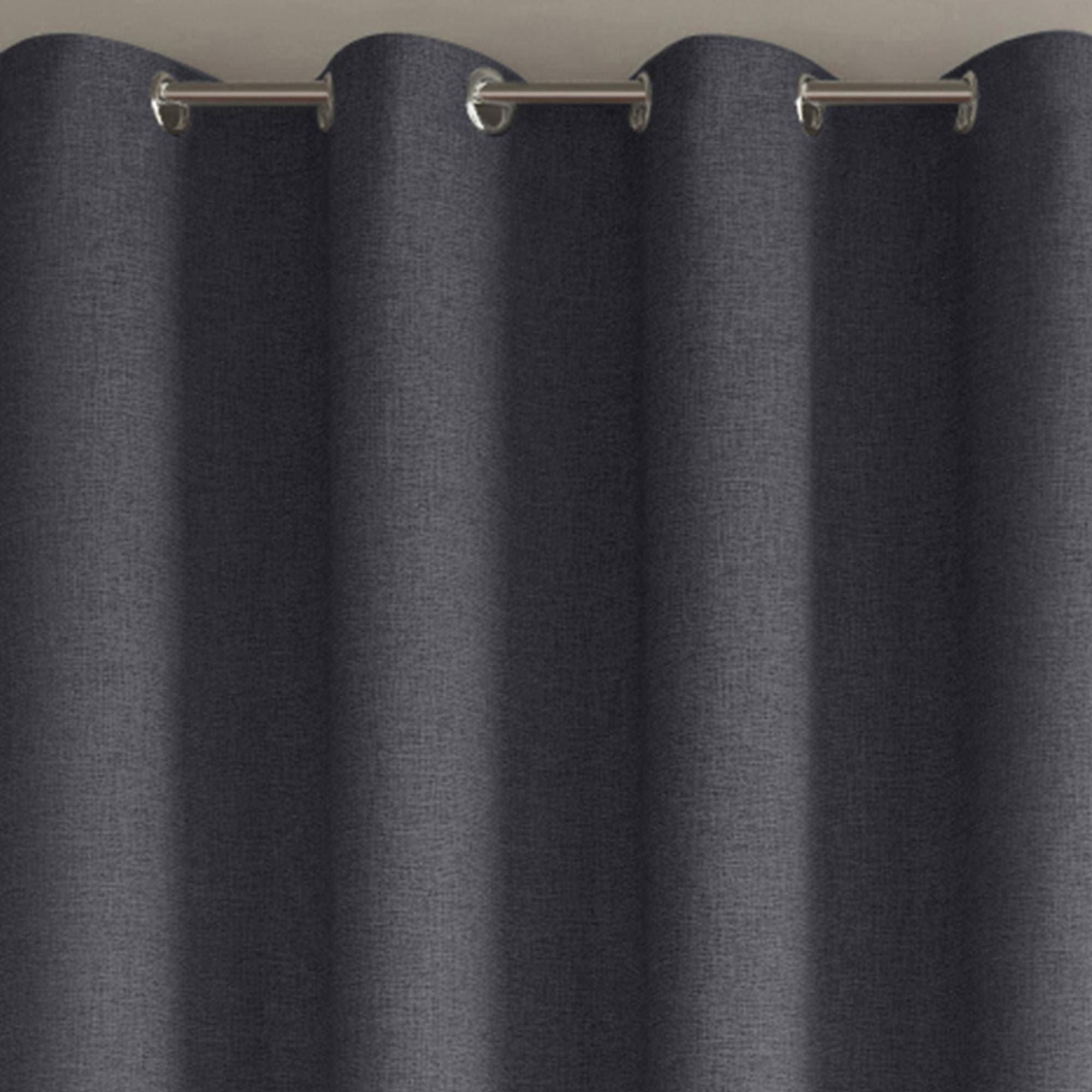 Rideau occultant NATTE CHAMBRAY OCCULTANT THERMIQUE RIDEAU 140x180 gris ...