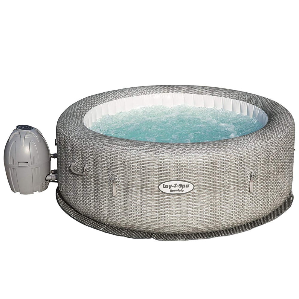 Honolulu 4/6 places rond gris - bulles air jet | Leroy Merlin