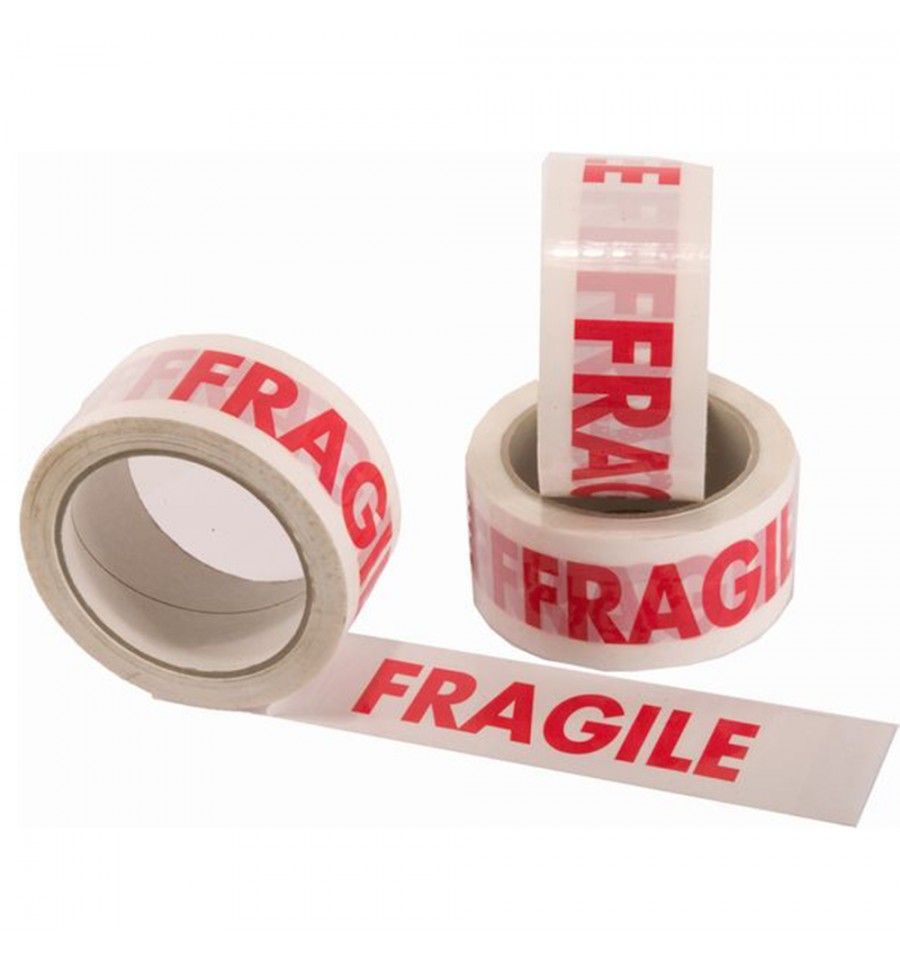 Ruban adhésif pour emballage imprimé fragile, polypropylène acrylique ...