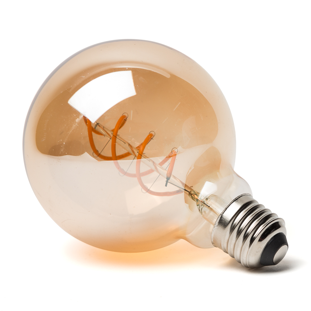 Ampoule LED E27 4W 380Lm 2000ºK Filament 40 000H [HO-G95-4W-R] | Leroy Merlin