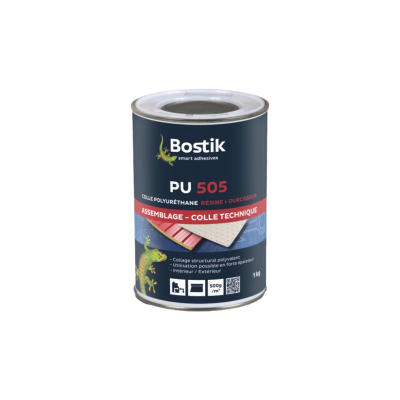 Colle polyuréthane PU 505 BOSTIK 1kg | Bricoman