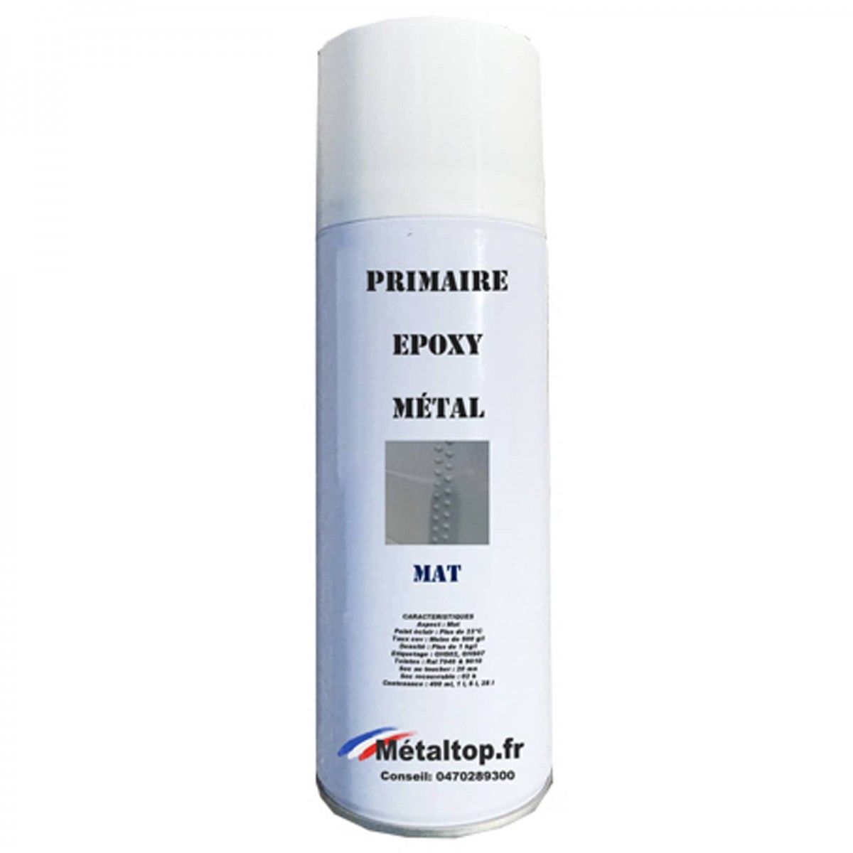 Primaire Epoxy Metal - Metaltop - Gris fenêtre - RAL 7040 - Bombe 400mL | Leroy Merlin
