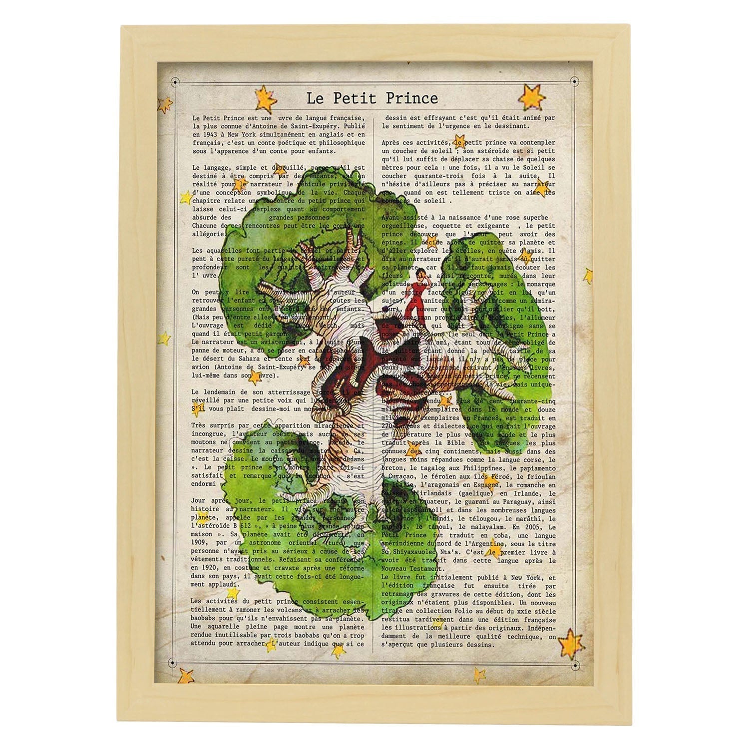 Poster Del Principito Para Ninos Pequenos. Lamina De Principito Baobab ...