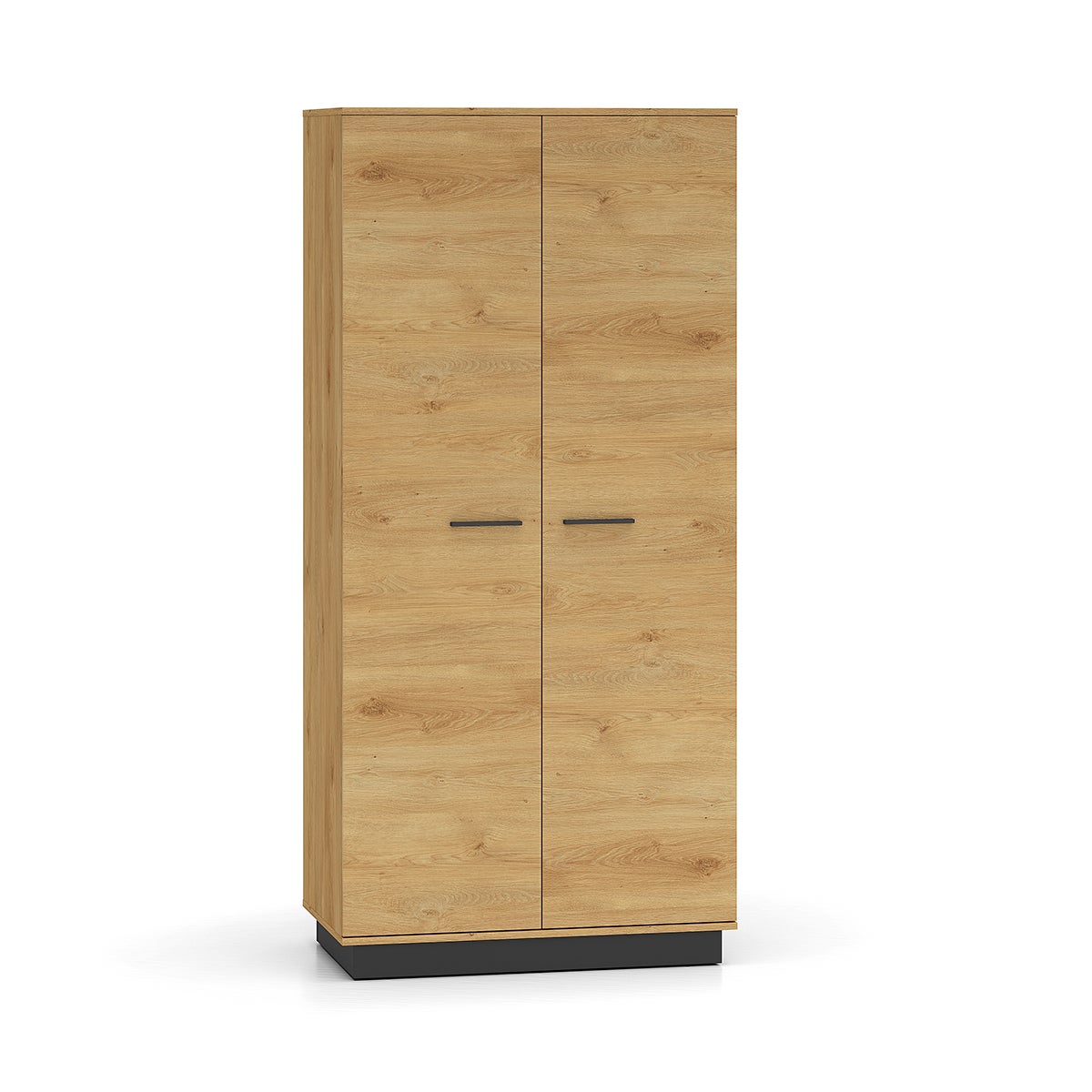 Armoire 2 portes Ysia Bois et Noir | Leroy Merlin