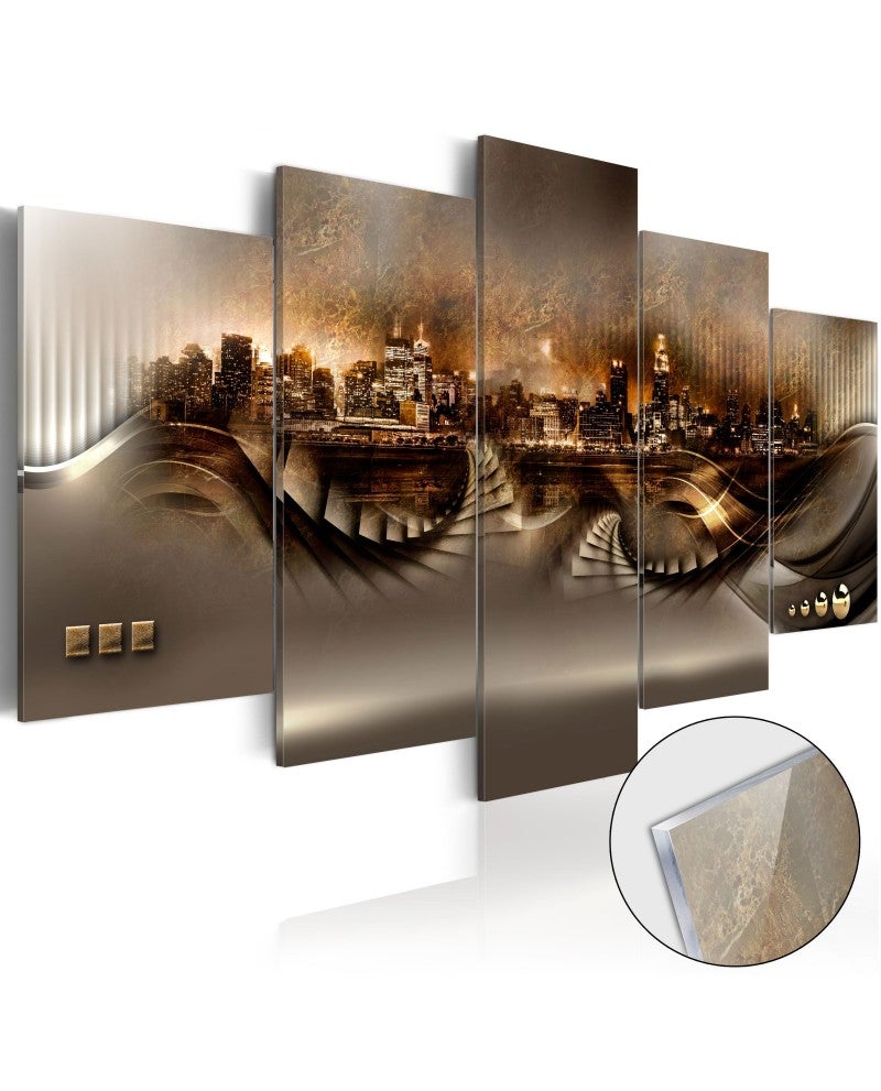 Tableau sur verre acrylique - Lost City [Glass] 100x50 | Leroy Merlin
