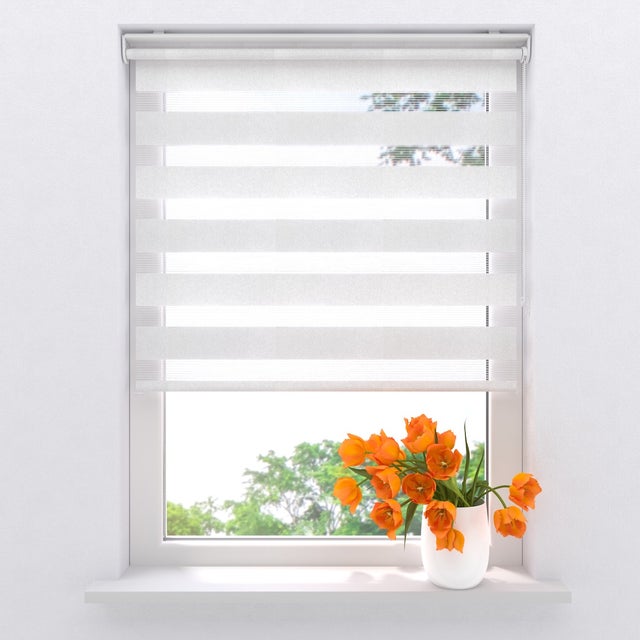 Store pour porte d entrée vitrée sans percage au meilleur prix | Leroy ...