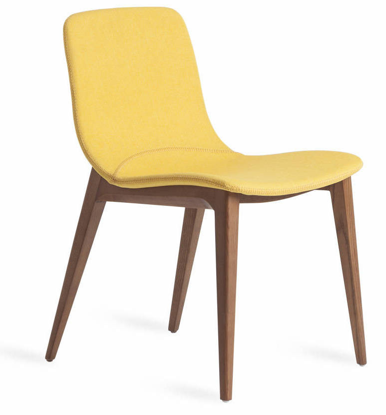 Chaise bois noyer et tissu Monda - Lot de 2-Couleur MIRAGE 55 | Leroy ...