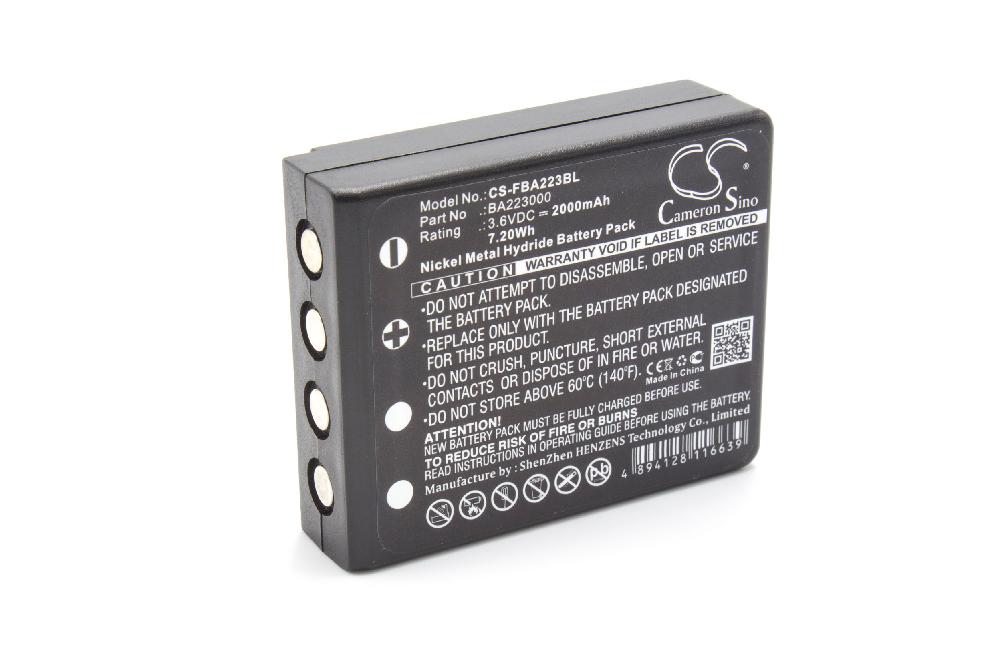 Vhbw 1x batteria compatibile con HBC Radiomatic Quadrix, Patrol D ...