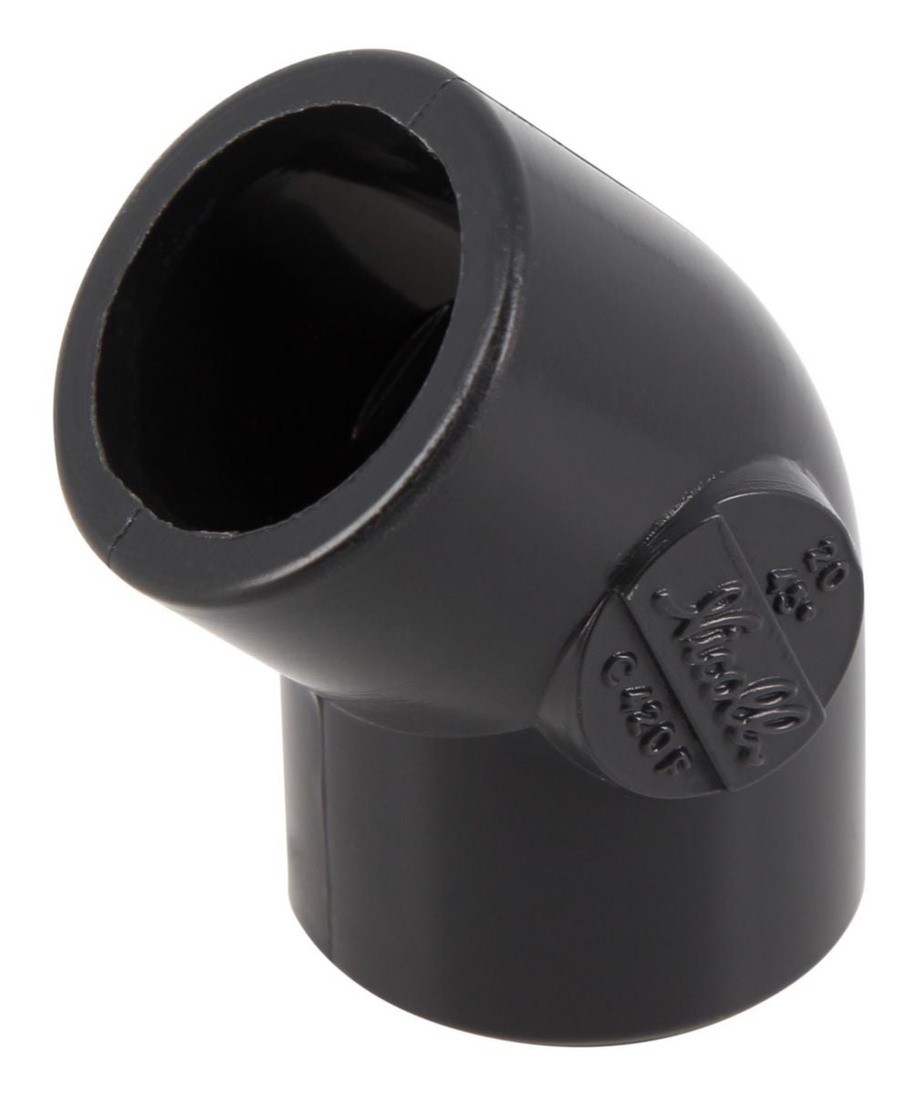 Coude pvc pression - 45 degrés - diamètre 20 mm - nicoll uc420f | Leroy ...