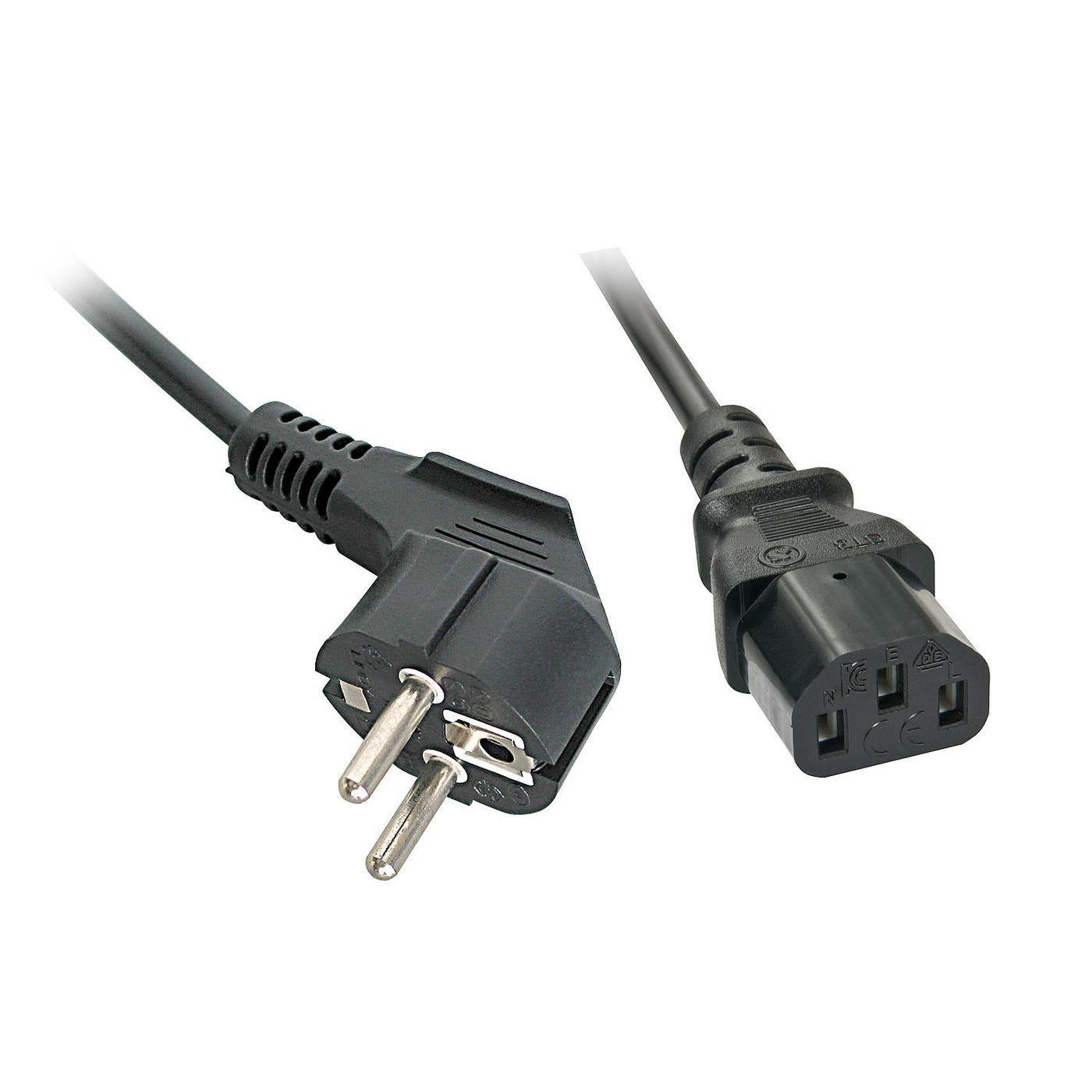 Lindy 30334 câble électrique Noir 0,7 m Prise d'alimentation type A IEC ...