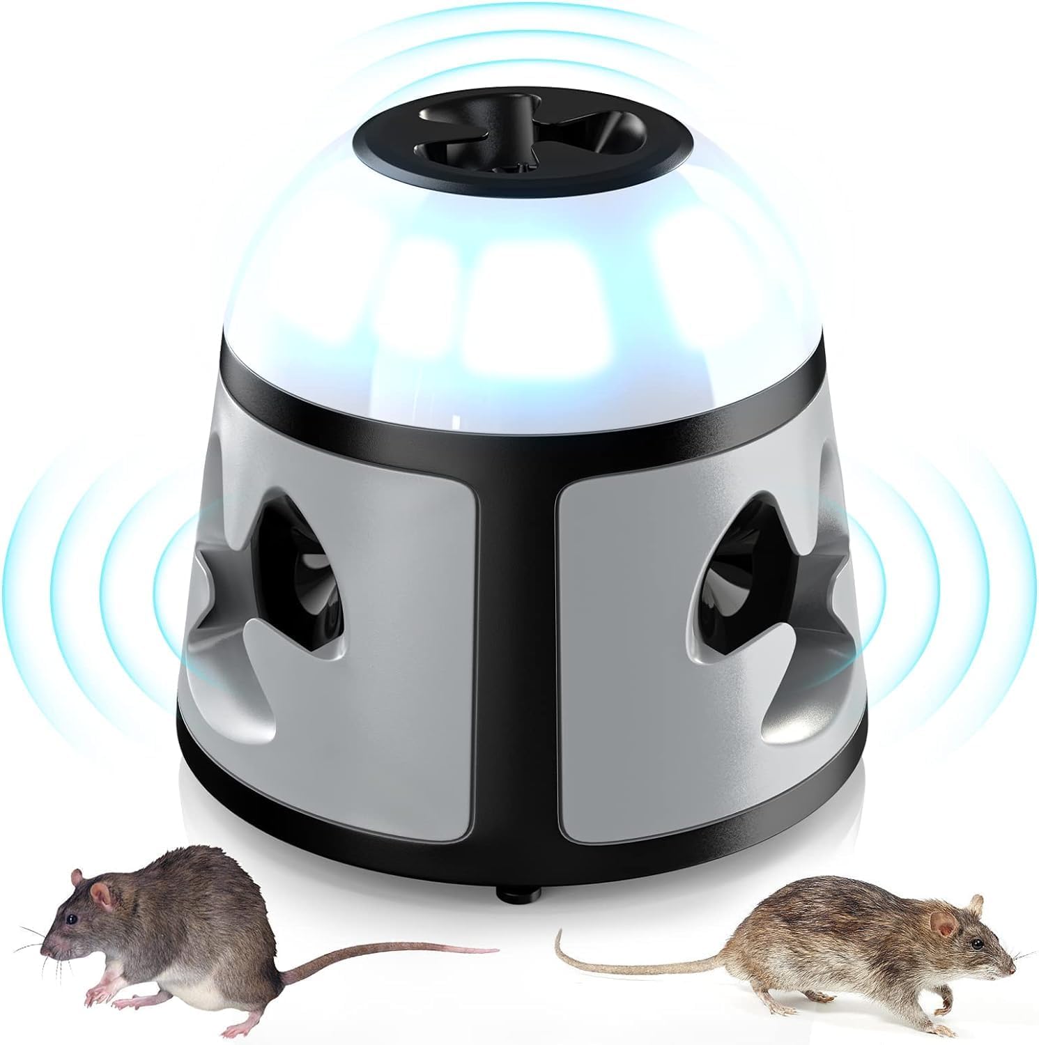 Répulsif Ultrasons Professionnel 360° pour Souris, Rats et Rongeurs ...
