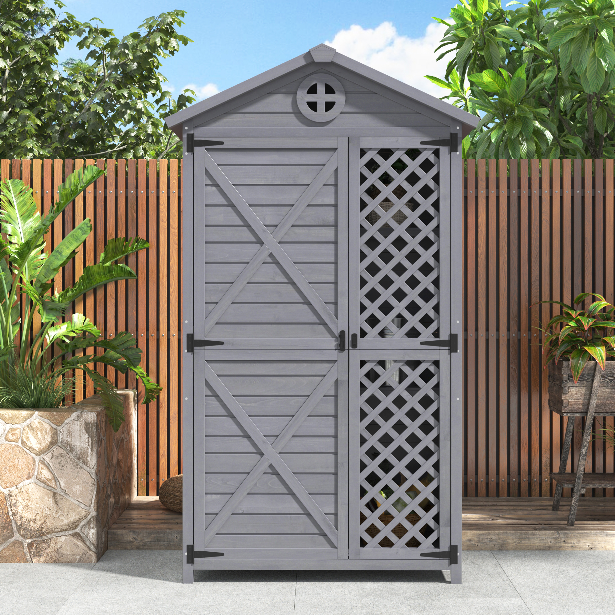 Armoire de jardin, terrasse, durable, sans entretien, , sûre, | Leroy Merlin