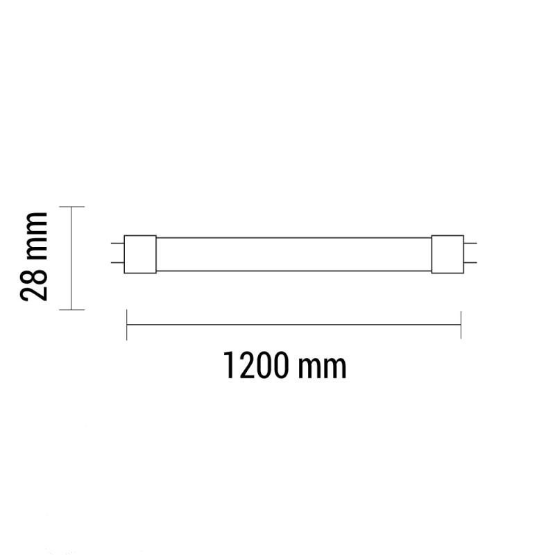 Tubo led t8 18watt 120 centimetri vetro attacco g13 risparmio energetico *** temperatura colore ...