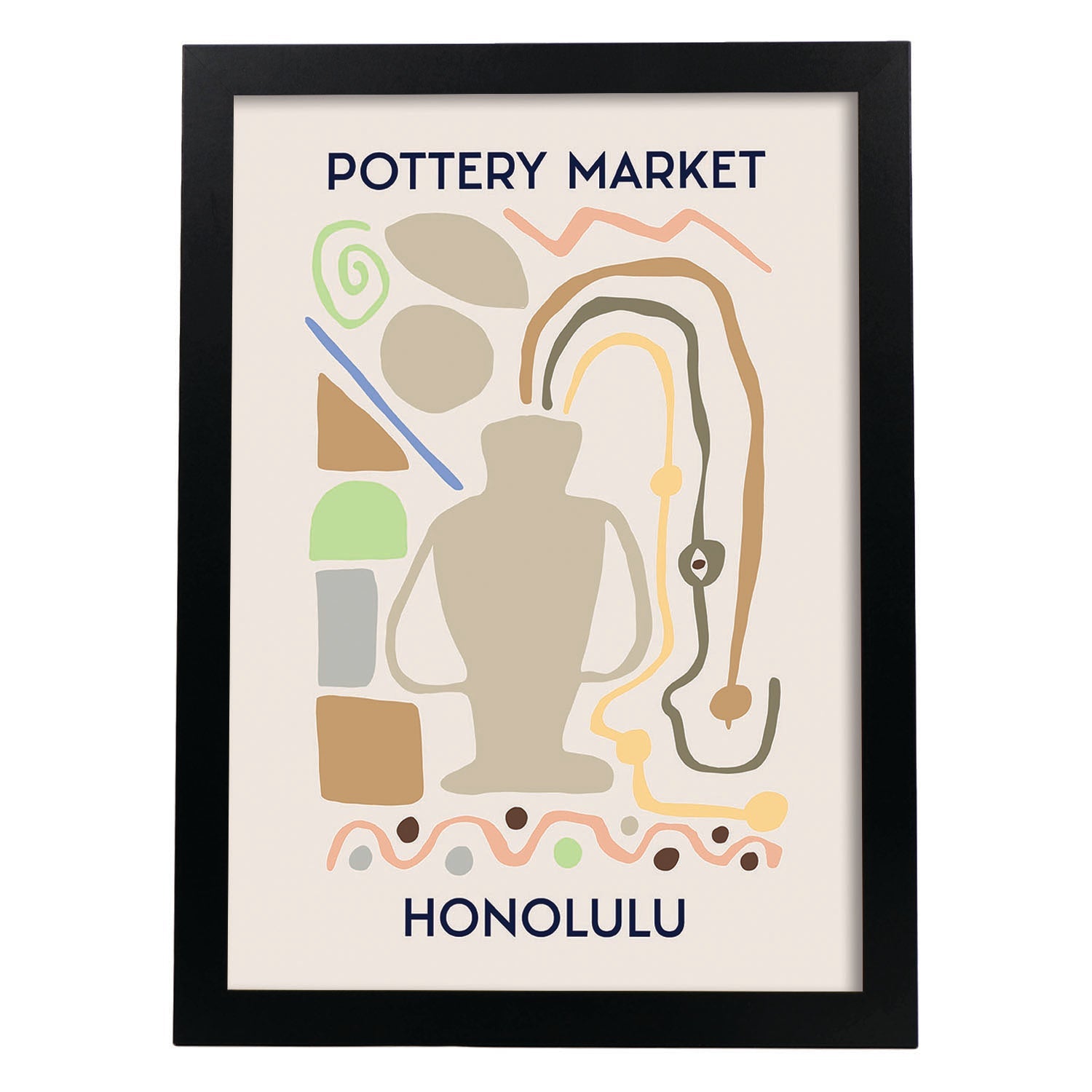 Lamina Artistica Decorativa Con Ilustracion De Honolulu Sin Marco - A3 ...