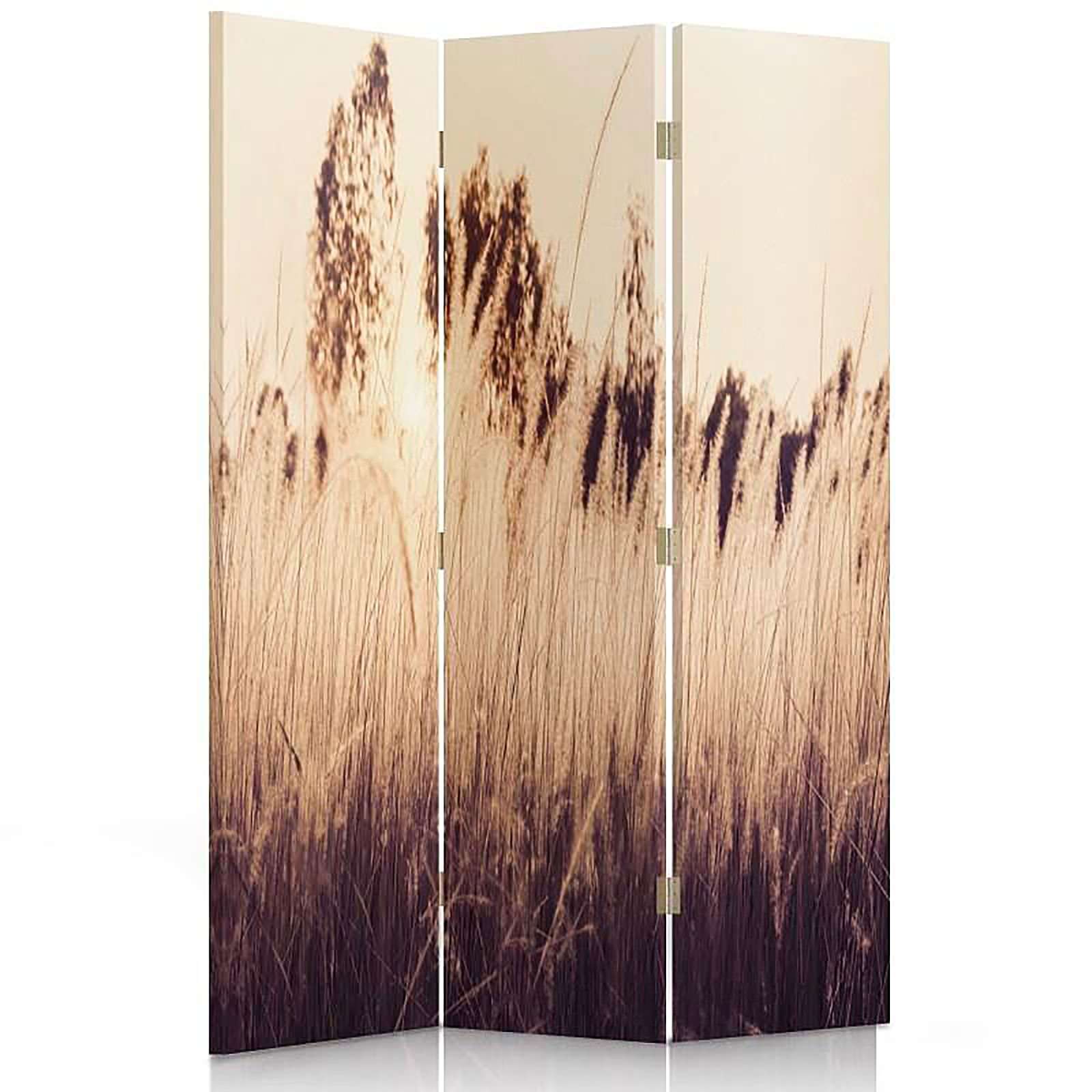 Paravent Design Herbe Haute en 3 Volets pour Intérieur - 110 x 150 cm ...